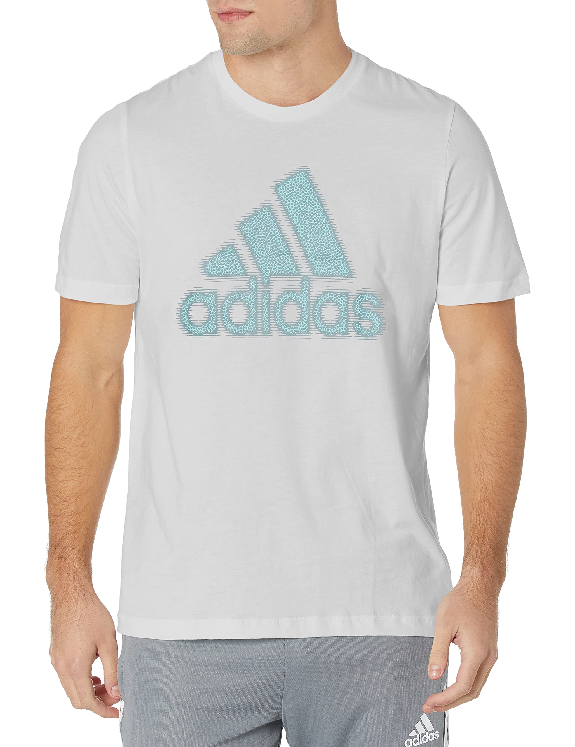 adidas Men's Ignite Badge of Sport Tee, Solid Grey, XX-Large