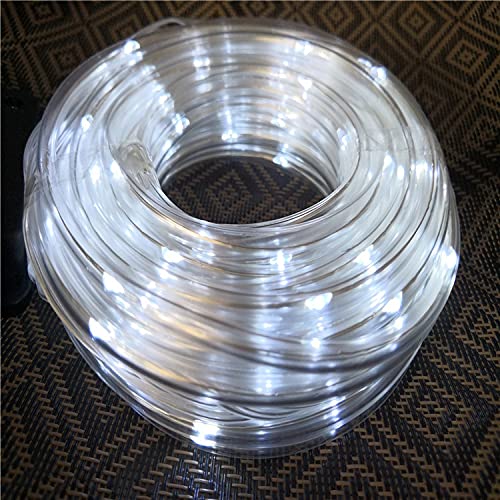 HJHSH Outdoor Solar String Lights, Decorative Lighting Warm White with 8 Modes Festival Lighting Waterproof Multi-Coloured for Patio Home Garden Christmas Parties (Length : 32m, Light : Warm Light)