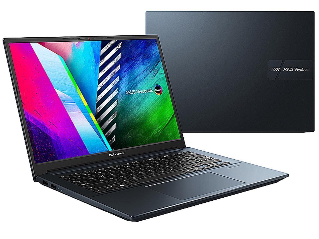 ASUS VivoBook Pro 14" OLED WQXGA 2880x1800 16:10 Laptop, Core i5-11300H, 8GB RAM, 256GB PCIe SSD, WiFi 6, Thunderbolt 4, Color Quiet Blue