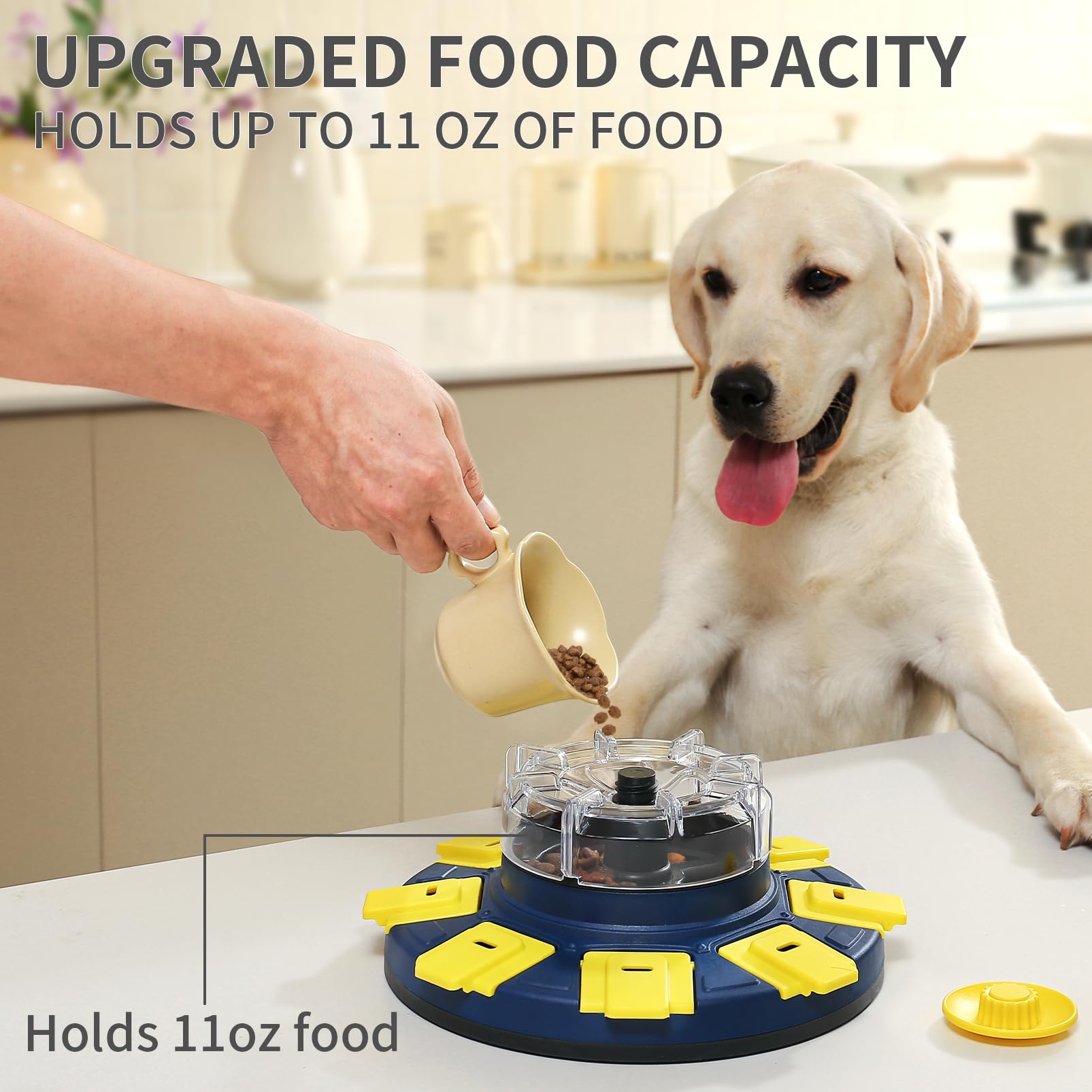 Aluckmao Dog Food Puzzle Toy, Slow Feeder, Mentally Stimulating, Interactive Dog Toy for Small Medium Large Dogs