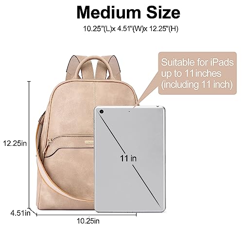 CLUCI Womens Backpack Purse Leather Backpack Travel Purse Convertible Ladies Designer College Work Daypack Shoulder Bags