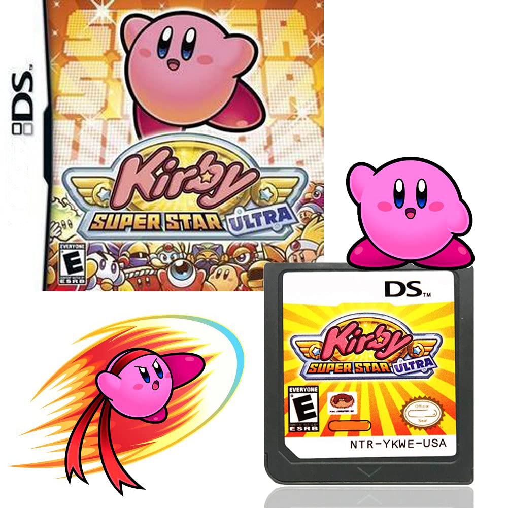 Game Card for Kirby Super Star Ultra USA, for DS 2/3DS NDSI NDS NDSL Lite Multi Colors Classic Game Accessoriss, Birthday Gifts for Friends, Funny Weekends Holiday, US Version