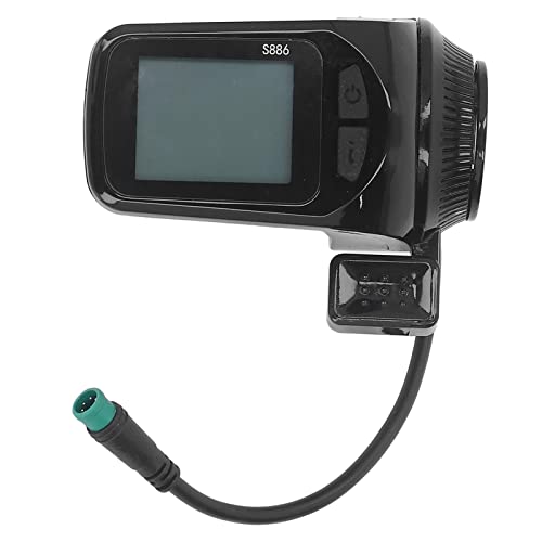 Astibym Electric Bike Display, Water Proof ABS Material E Bike LCD Display for Home