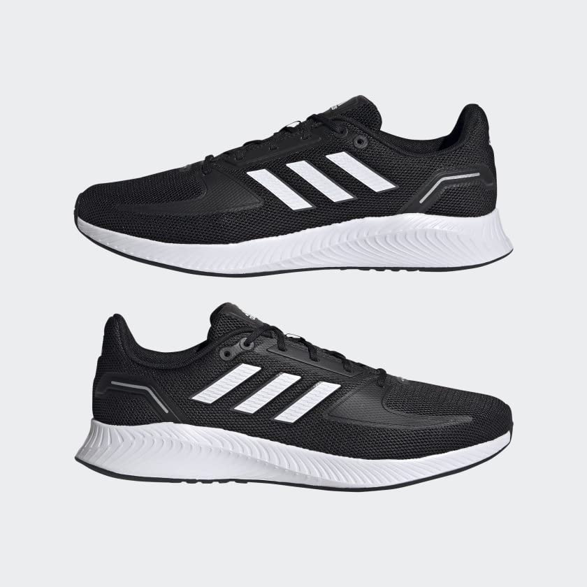 adidas Men's Runfalcon 2.0 Running Shoe, Black/White/Grey, 11