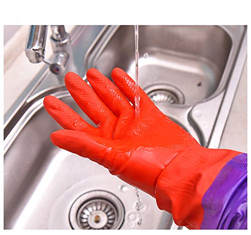 PINVNBY Fish Tank Gloves Aquarium Water Change Tools Dry Rock for Saltwater Aquariums - Elastic Forearm Seals & Prevents Leaks - Heavy-Duty Construction 19.3-Inch (1 Pair)