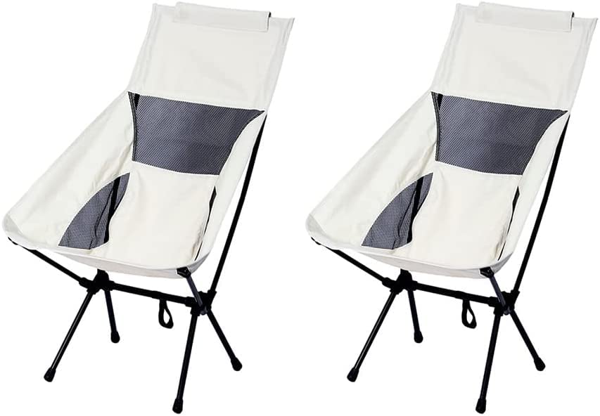 Outdoor Camping Chair, Beach Chairs for Adults, Portable Lightweight Folding Camp Chairs, Profile Folding Chair for Outdoor Camp Travel Picnic Hiking Backpacking (2)
