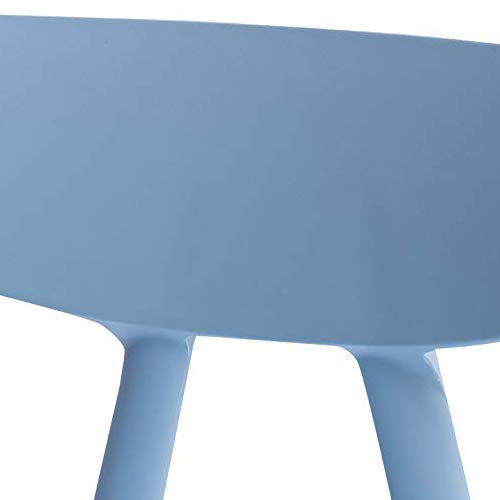 Amazon Basics Blue, Stackable Kids Chairs, Premium Plastic, 2-Pack