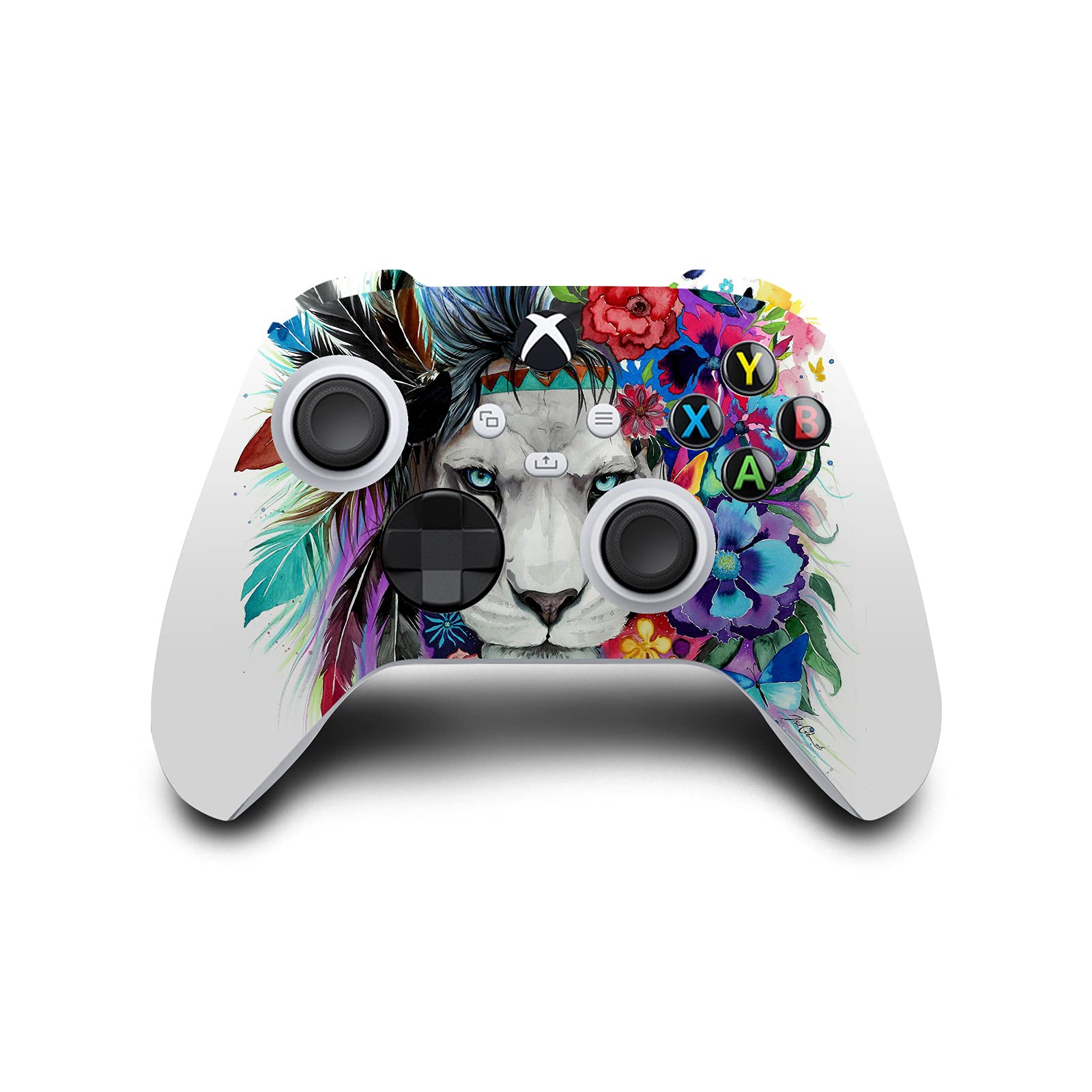 Head Case Designs Officially Licensed Pixie Cold King Of The Lions Art Mix Vinyl Sticker Gaming Skin Decal Cover Compatible With Xbox Series X Console and Controller Bundle