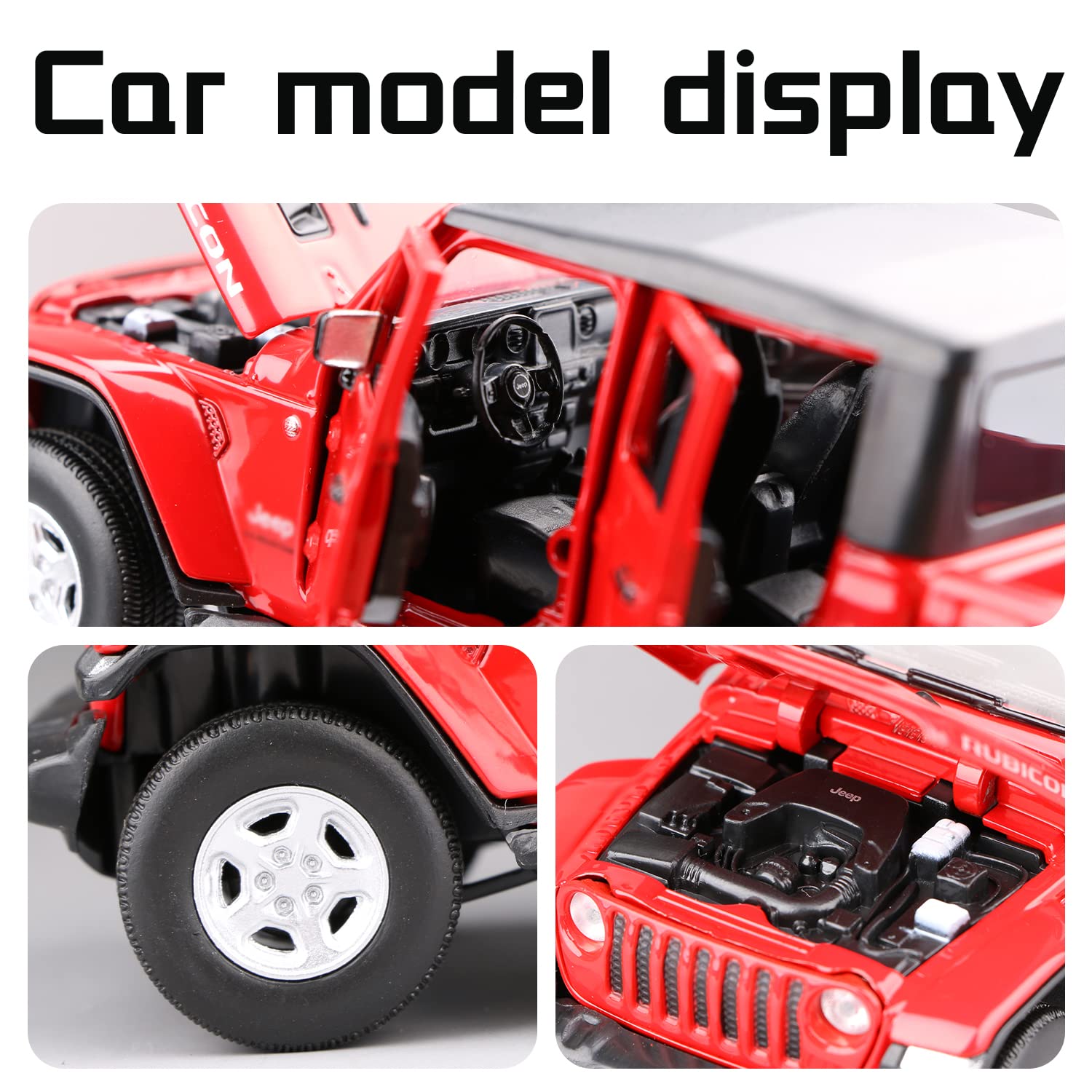JACKIEKIM 1:32 Alloy Pull Back Car Diecast Model Truck for gladiatar,Collection, Mini Simulation Vehicles Toys for Kids,Boyfriend,Young Peoples Gift(RED)
