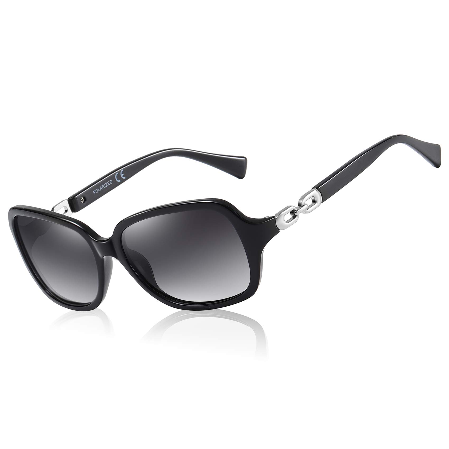 AOMASTE Retro Square Polarized Sunglasses for Women UV400 Protection Driving Outdoor Eyewear