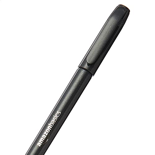 Amazon Basics Calligraphy Brush Pen, Black, 12 Pack