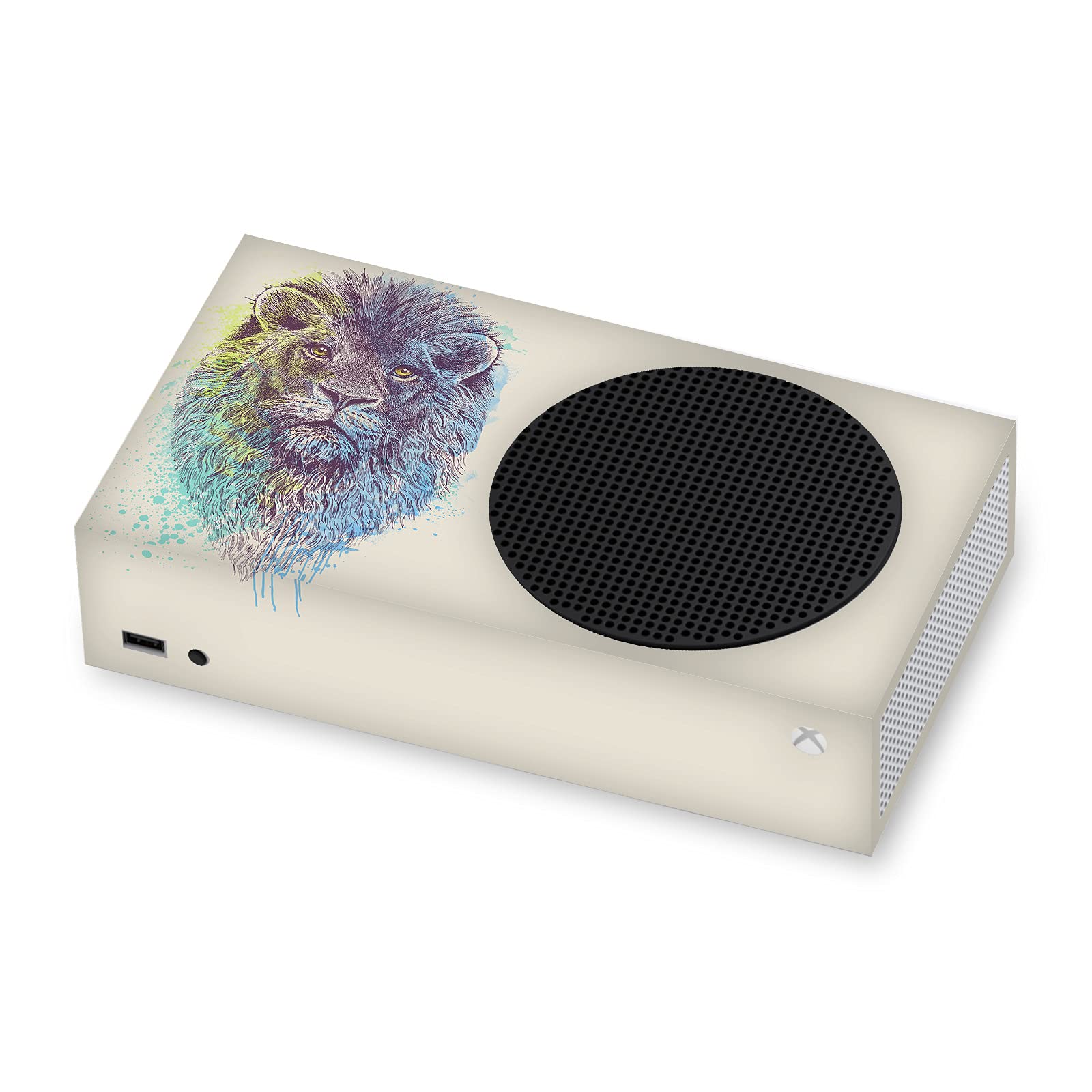 Head Case Designs Officially Licensed Rachel Caldwell Lion Art Mix Vinyl Sticker Gaming Skin Decal Cover Compatible With Xbox Series S Console