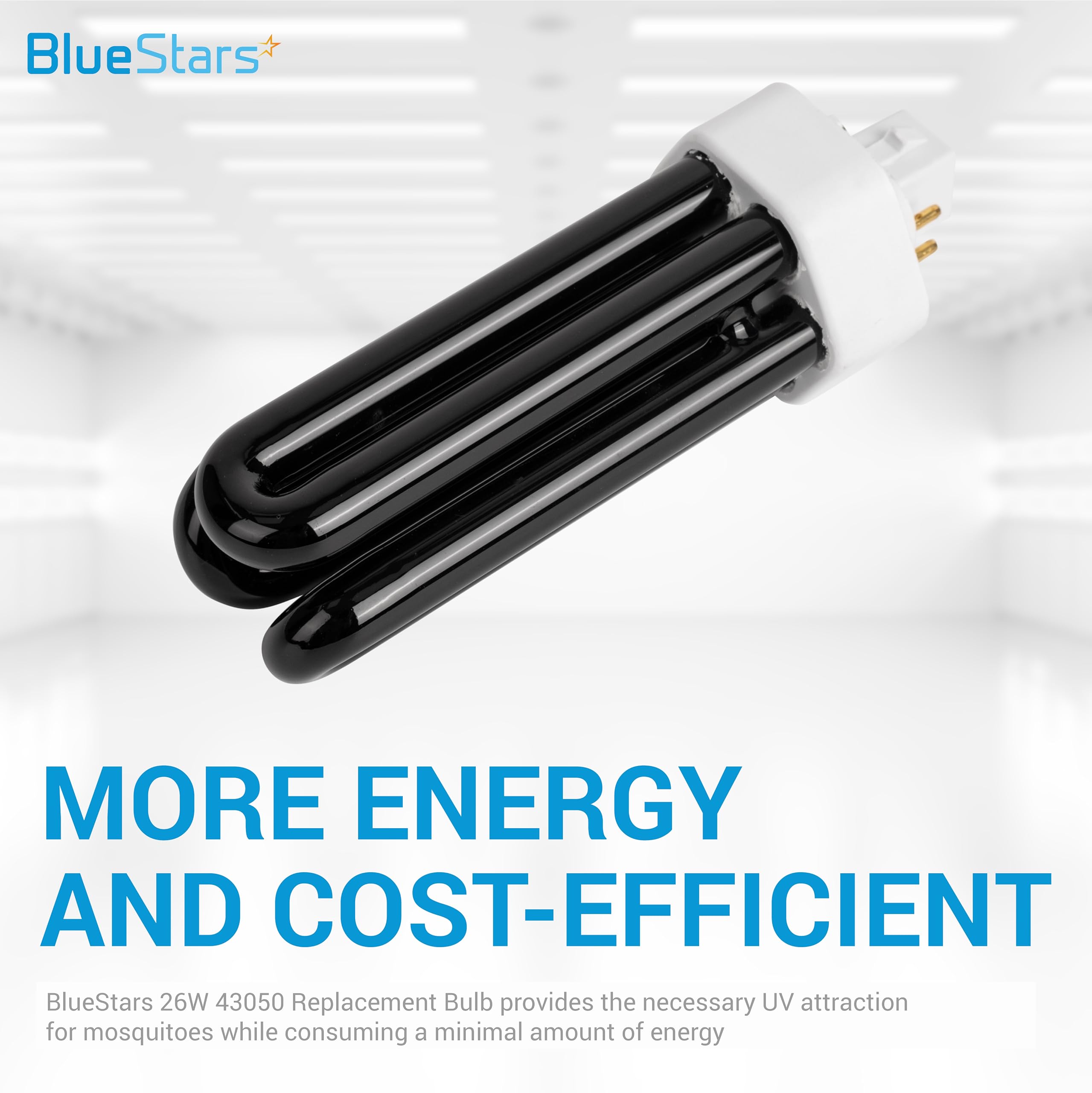 BlueStars Premium Quality 26W 3U 43050 4 Pin Base Replacement Bulbs for DynaTrap Indoor Models DT1750 and DT1775 - Pack of 4
