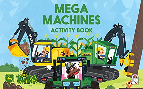 John Deere Kids: Mega Machines Tractor and Truck Puzzles, Mazes & Coloring Activity Book for Boys 4-8, More than 100 Activities