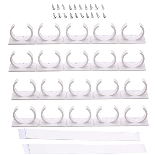 Plastic Kitchen Spice Rack Organizer 20 Spice Gripper Clip Strips Cabinet Door for Spice Containers - 4 Strips, Holds 20 Jars