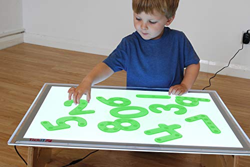 TickiT SiliShapes Dot Numbers - Set of 10 - Transparent Silicone Numbers with Corresponding Dots to Count - Teach Numbers, Counting and Subitizing