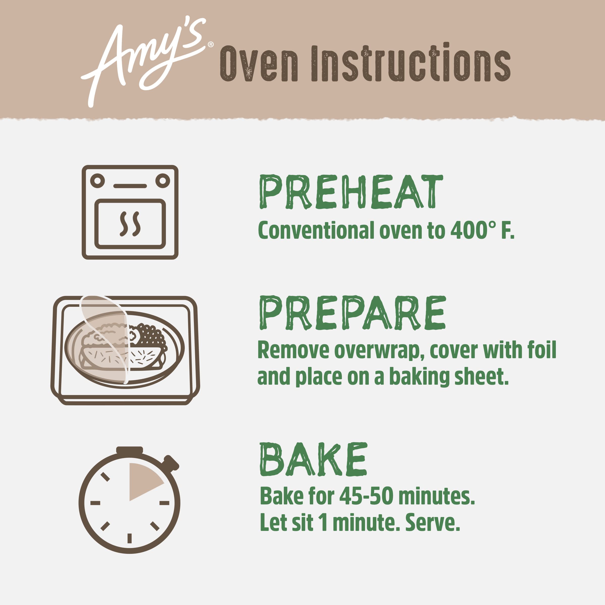 Amy's Frozen Meals, Cheese Enchilada, Made With Organic Black Beans and Corn, Gluten Free Microwave Meals, 9 Oz