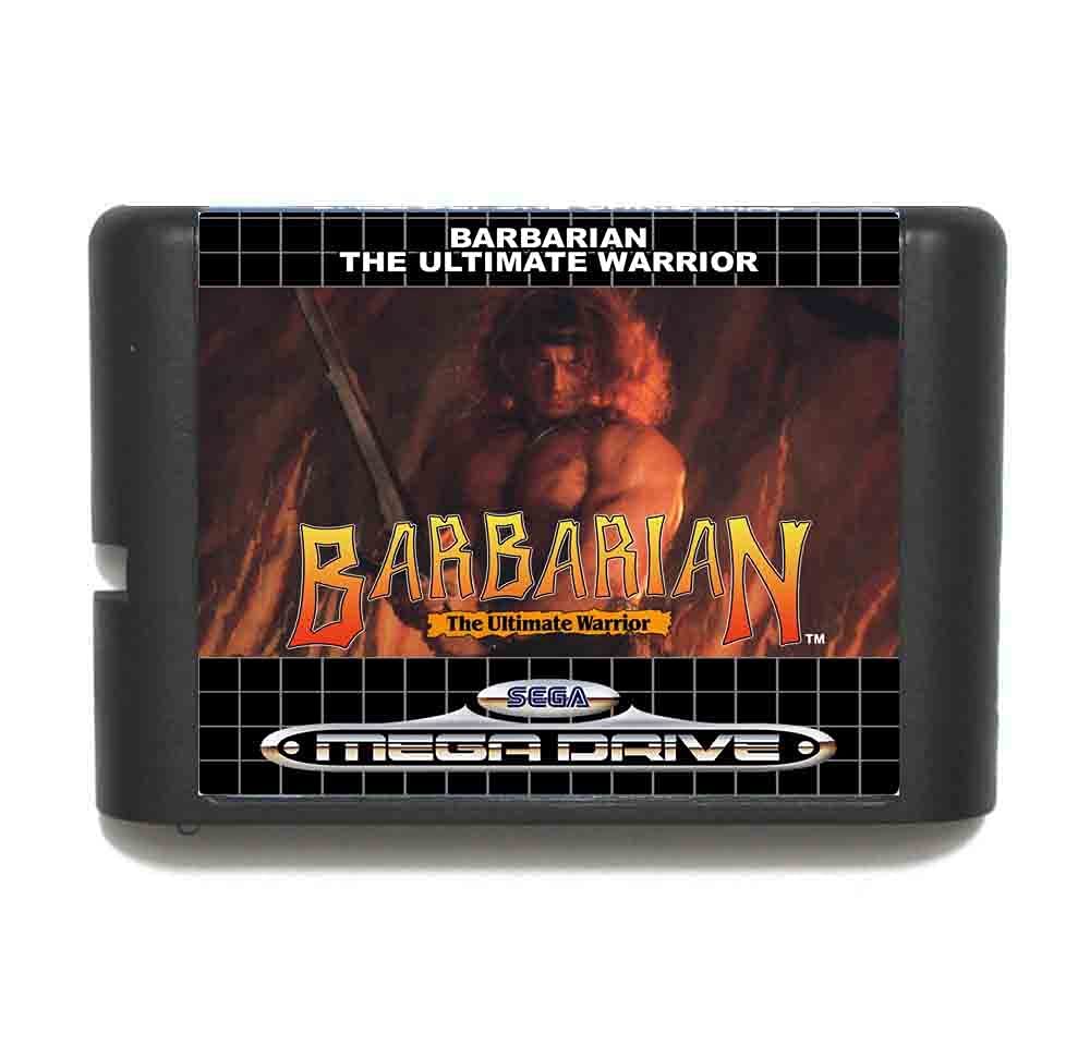 Barbarian Game Cartridge 16 Bit MD Game Card With Retail Box For Sega Mega Drive For Genesis (Black)