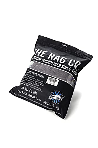 The Rag Company - Eagle Edgeless 600 (3-Pack) Professional Korean 70/30 Blend Super Plush, Microfiber Auto Detailing Towels, Buffing & Polishing, 600gsm, 16in x 16in, Dark Grey