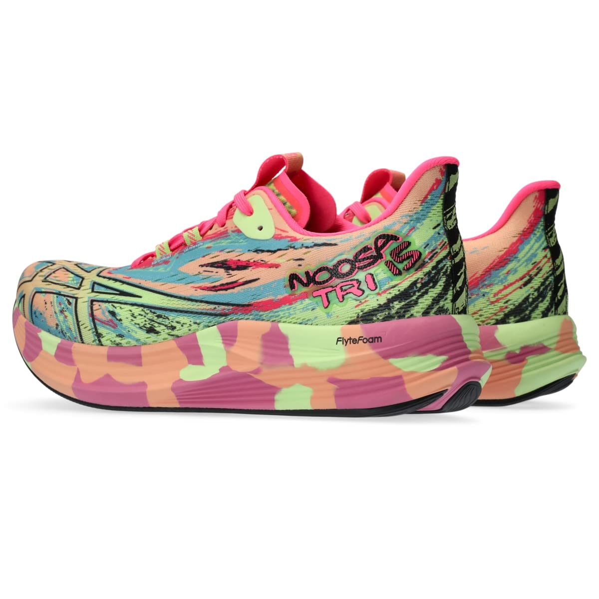 ASICS Women's Noosa TRI 15 Shoes, 9, Aquarium/Vibrant Yellow