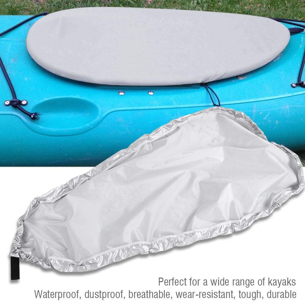 Alomejor Kayak Cockpit Cover Adjustable Blocking Kayak Cockpit Cover Seal Cockpit Protector (L)