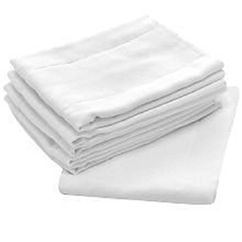 High Absorbency, Birdseye Diapers and Burp Cloth, Hypoallergenic, Soft and Safe On All Skins (12 Pack)
