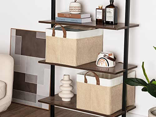 StorageWorks Storage Bins for Closet and Closet Baskets, Canvas Baskets for Closet Shelves