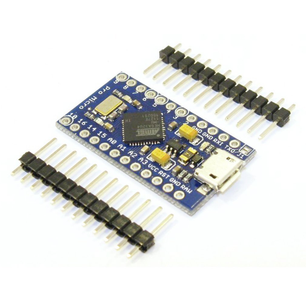 HiLetgo 3pcs Pro Micro Atmega32U4 5V 16MHz Bootloadered IDE Micro USB Pro Micro Development Board Microcontroller Compatible to Arduino Pro Micro Serial Connection with Pin Header