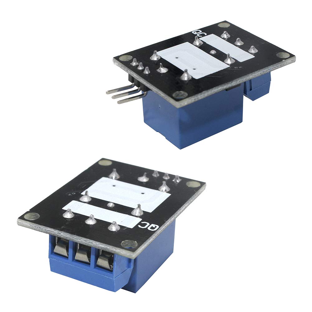 KeeYees 5pcs 1 Channel 5V Relay Module Board Shield KY-019 LED Indicator for Arduino + 3pcs 20CM 10Pin Female Male Jumper Wires