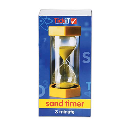 TickiT Mega Sand Timer - 3 Minute - Yellow