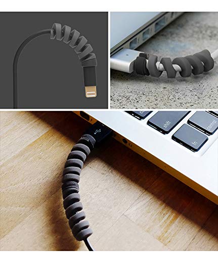 Lead Trend CP-0104 CP-0104 Twist Cable Protection Cover, Black, Set of 4