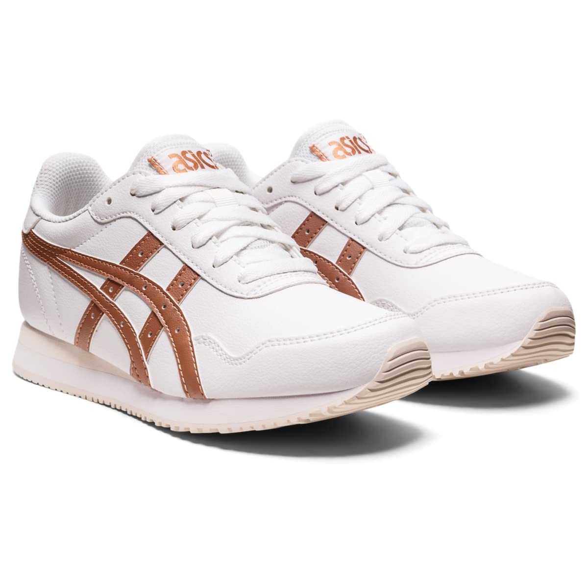 ASICS Women's Tiger Runner Sportstyle Shoes, 8, Cream/Dried Leaf Green