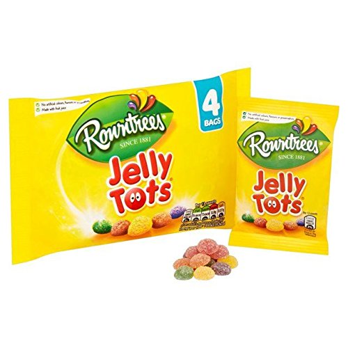 Rowntree's Jelly Tots Multipack 4 x 28g - Pack of 6