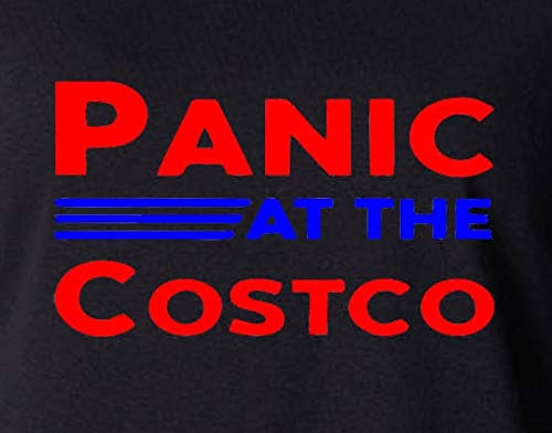 ALLNTRENDS Women's T Shirt Panic At The Costco Funny Toilet Paper Tee Germ Shirt (M, White)