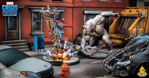 Atomic Mass Games Marvel: Crisis Protocol Rhino Character Pack - The Unstoppable Villain! Tabletop Superhero Game, Ages 14+, 2 Players, 90 Minute Playtime, Made