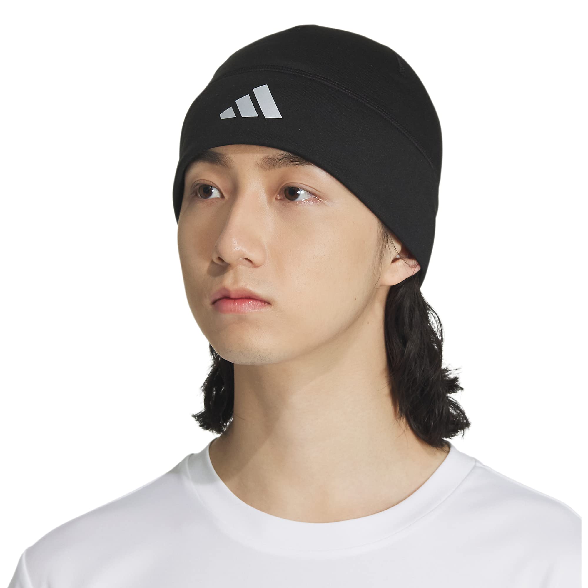 adidas Alphaskin Beanie, Black/Silver Reflective, One Size