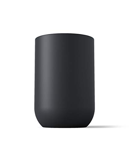 Umbra Junip Bathroom Accessories Tumbler-Modern Resin Holder and Organizer, Perfect for Holding Toothbrushes, Make-up Brushes and More, Small (Pack of 1), Black