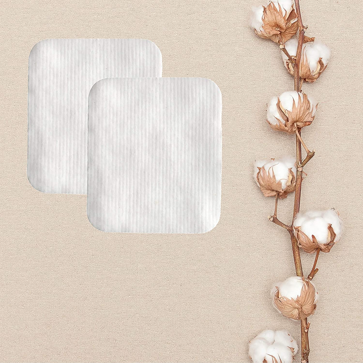 Swisspers Premium Ultra Soft Facial Cleansing Cotton Pads 50 ea (Pack of 4)