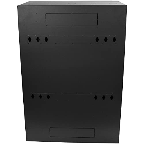 StarTech.com 8U 19" Vertical Wall Mount Server Rack Cabinet - Low Profile (15") - 30" Deep Locking Network Enclosure w/2U for Switch Patch Panel Router Mounting IT/Data Cabinet Assembled (RK830WALVS)