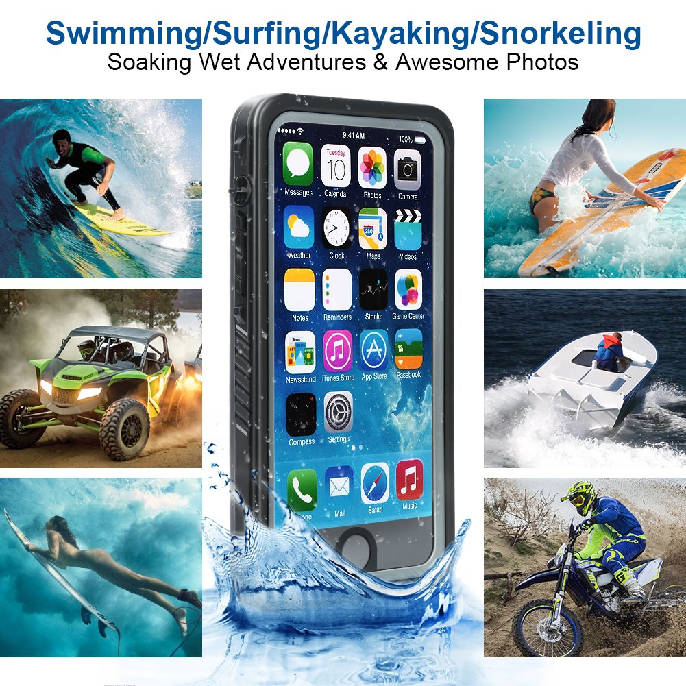 Abbicen Waterproof Case for iPhone 7 and 8 Phone iPhone SE 2020 Case with Kickstand Full Body Protective Case Cover with Built-in Screen Protector Underwater/Shockproof/Dirtproof/Snowproof.