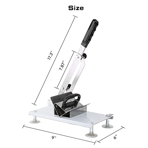 Manual Frozen Meat Slicer, Stainless Steel Meat Cutter Beef Mutton Roll Meat Cheese Food Slicer Vegetable Sheet Slicing Machine, Deli Slicer for Home Kitchen