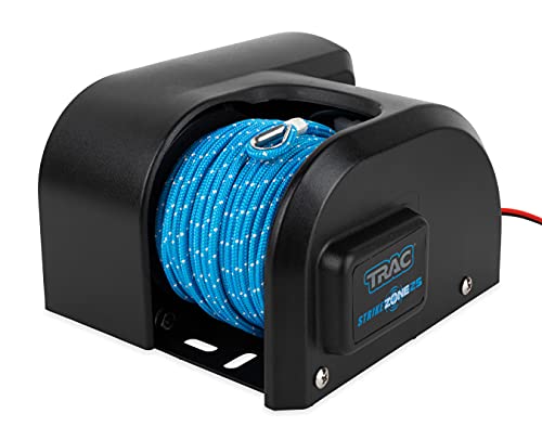 Trac Outdoors StrikeZone 25 Electric Anchor Winch - Anchors Up to 25 lb. - Includes 100-feet of Pre-Wound Anchor Rope with Use (69001)