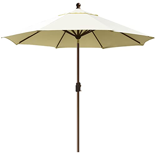 EliteShade USA 10-Year-Non-Fading Sunumbrella 9Ft Market Umbrella Patio Umbrella Outdoor Table Umbrella with Ventilation, Natural