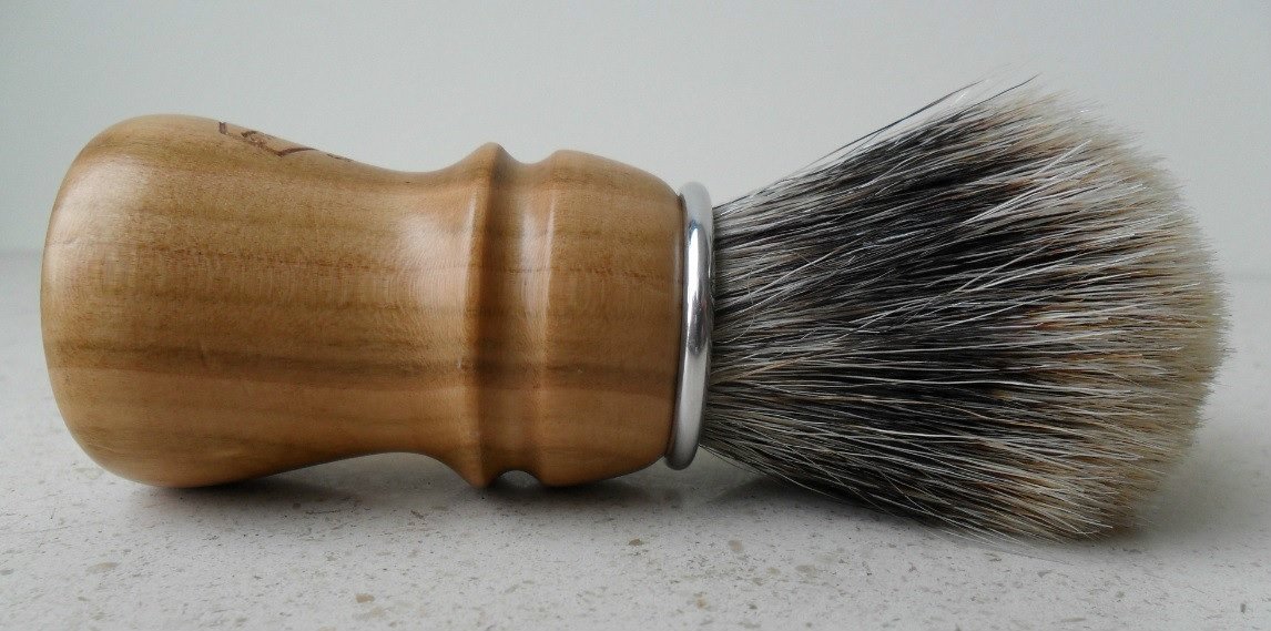 S.O.C. Cherry Wood Shave Brush - Badger shave brush by Semogue