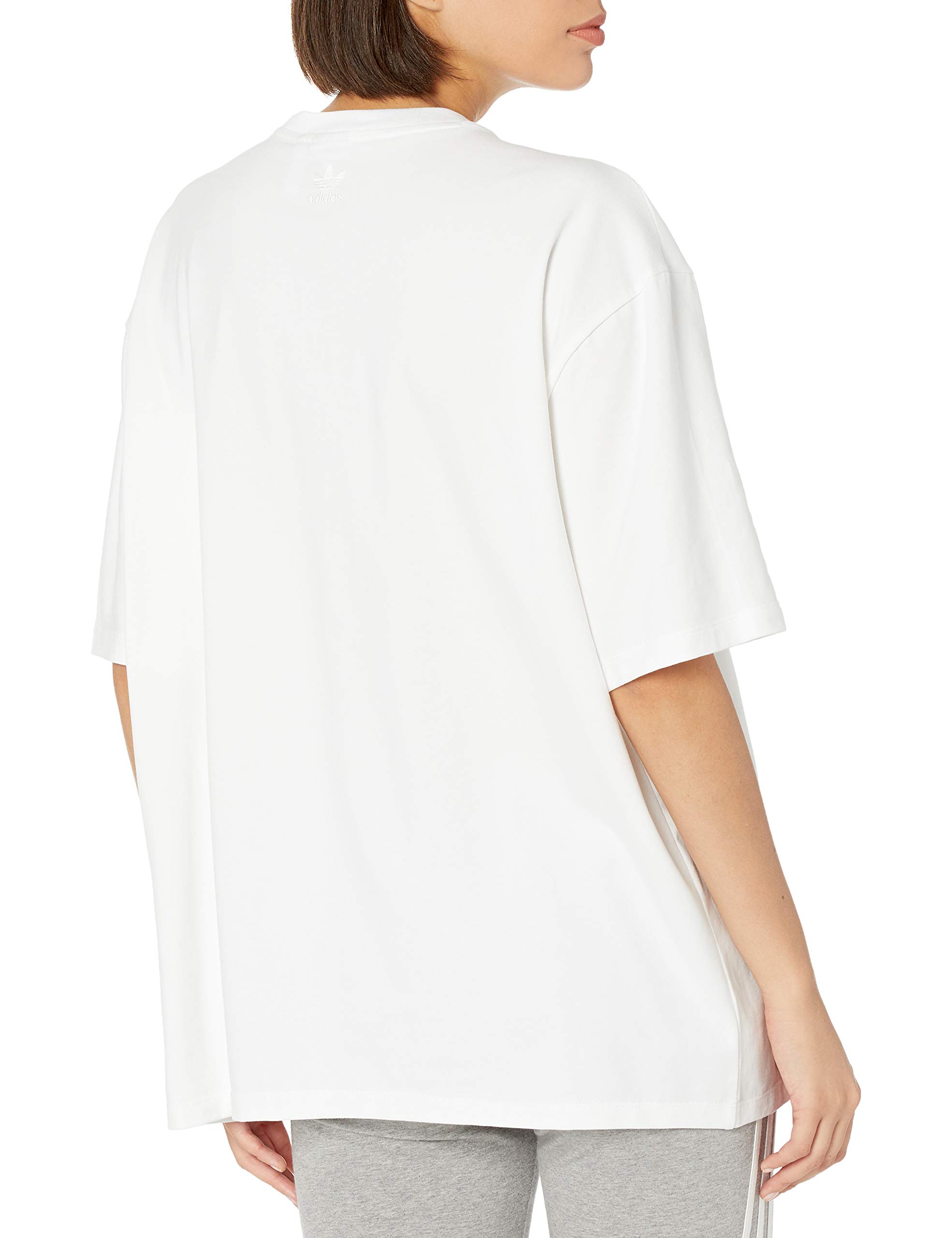 adidas Originals womens Tee White/White/Multicolor Large