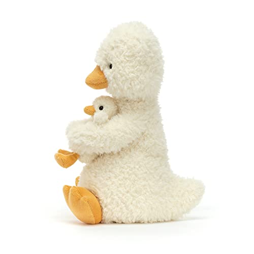 Jellycat Huddles Duck Stuffed Animal, 10 inches | Ducks & Ducklings Plush Toy | Classic Children's Gift