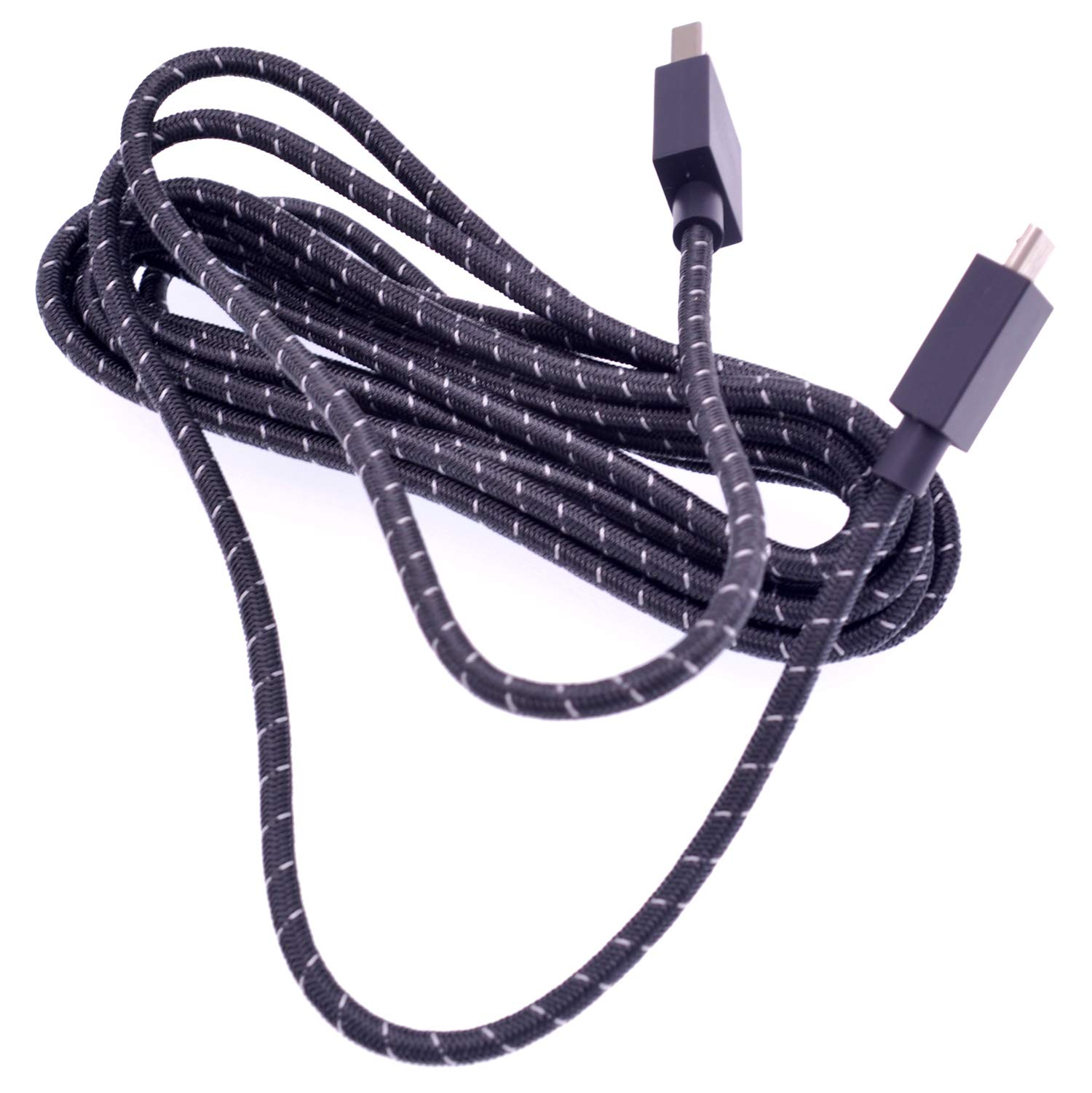 Deal4GO 2.7M 9FT Long Original Braided Micro USB Charging Cable for Xbox One Elite Controller 1698 White Special Edition (White)