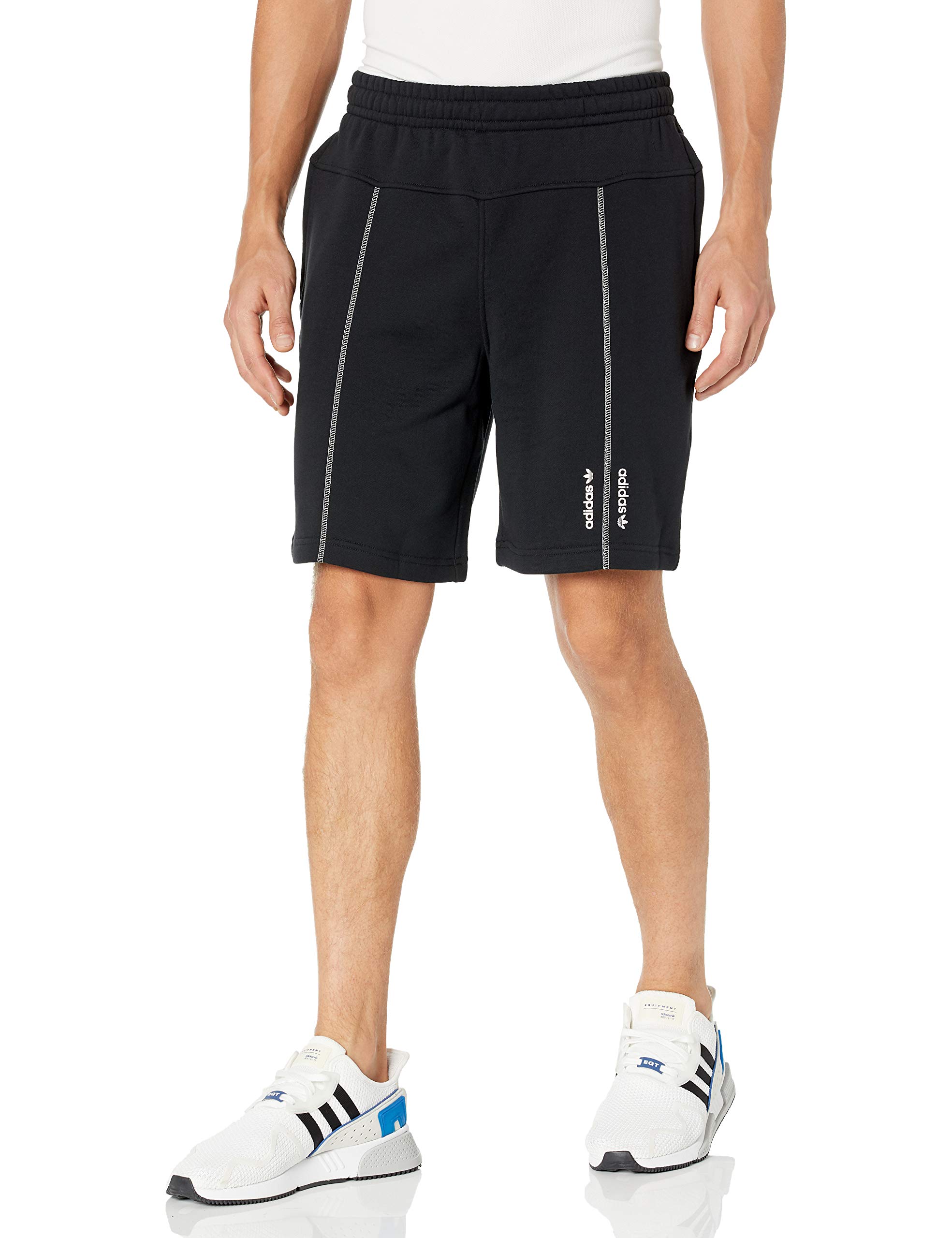 adidas Originals mens Foundation Shorts Light Grey Heather X-Large
