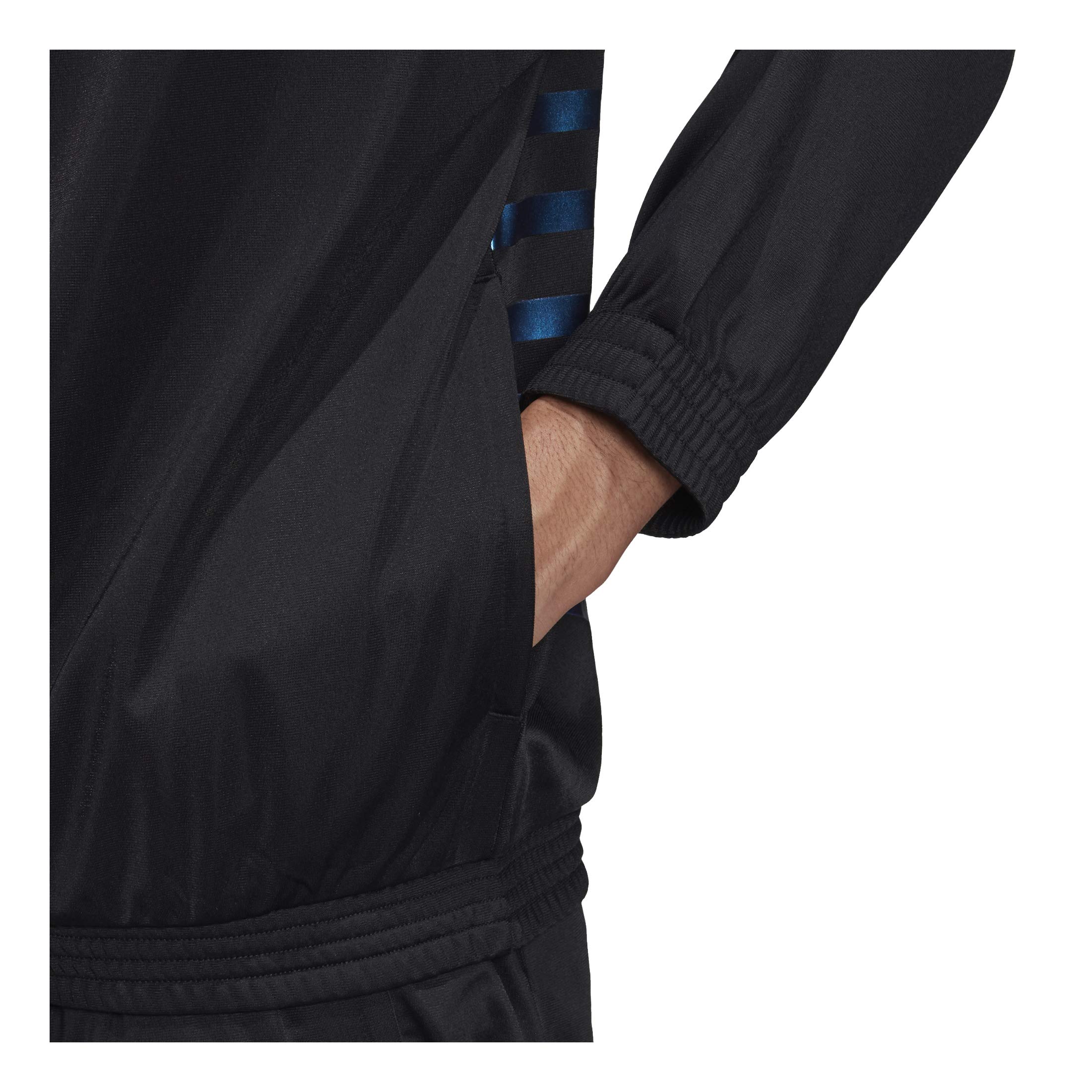 adidas Originals Men's Big Trefoil Track Top Black/Team Royal Blue Medium