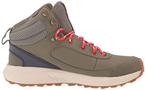 Columbia Women's Trailstorm Peak Mid Hiking Shoe, Stone Green/Nocturnal, 9.5